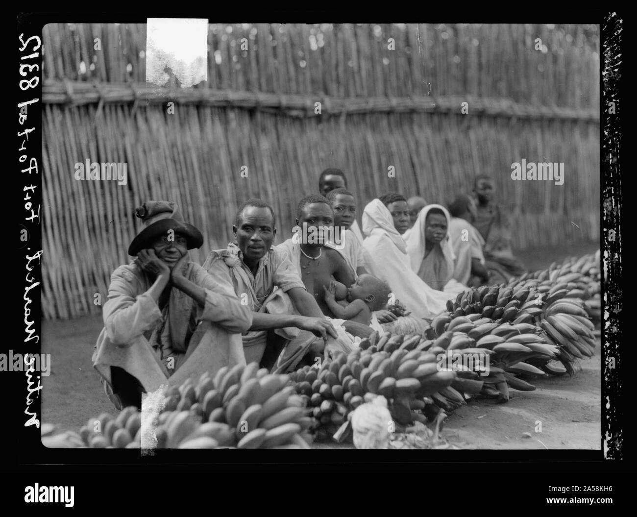Uganda. From Hoima to Fort Portal. Types in the native market. Banana ...