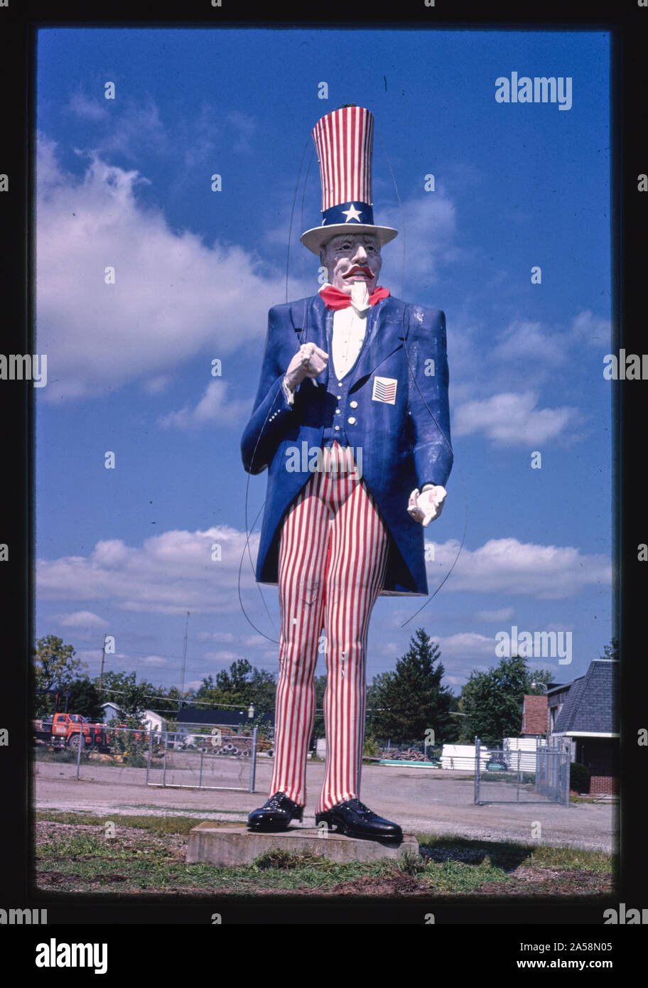 Uncle Sam Fast Food statue, Toledo, Ohio Stock Photo - Alamy