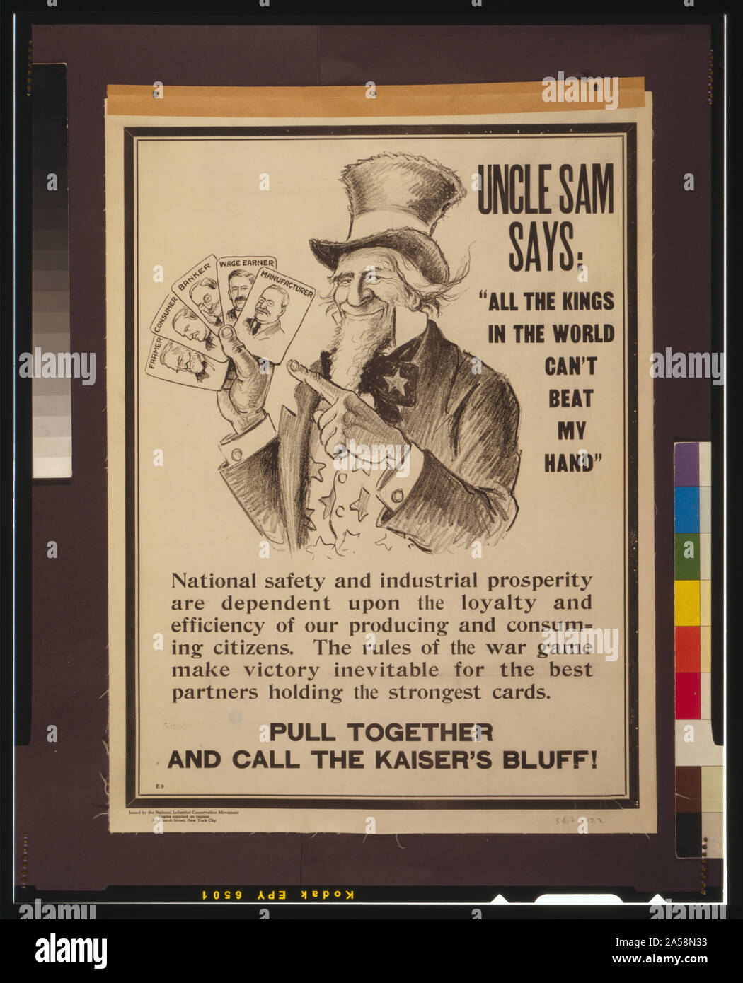 Uncle Sam says: All the kings in the world can't beat my hand Abstract ...