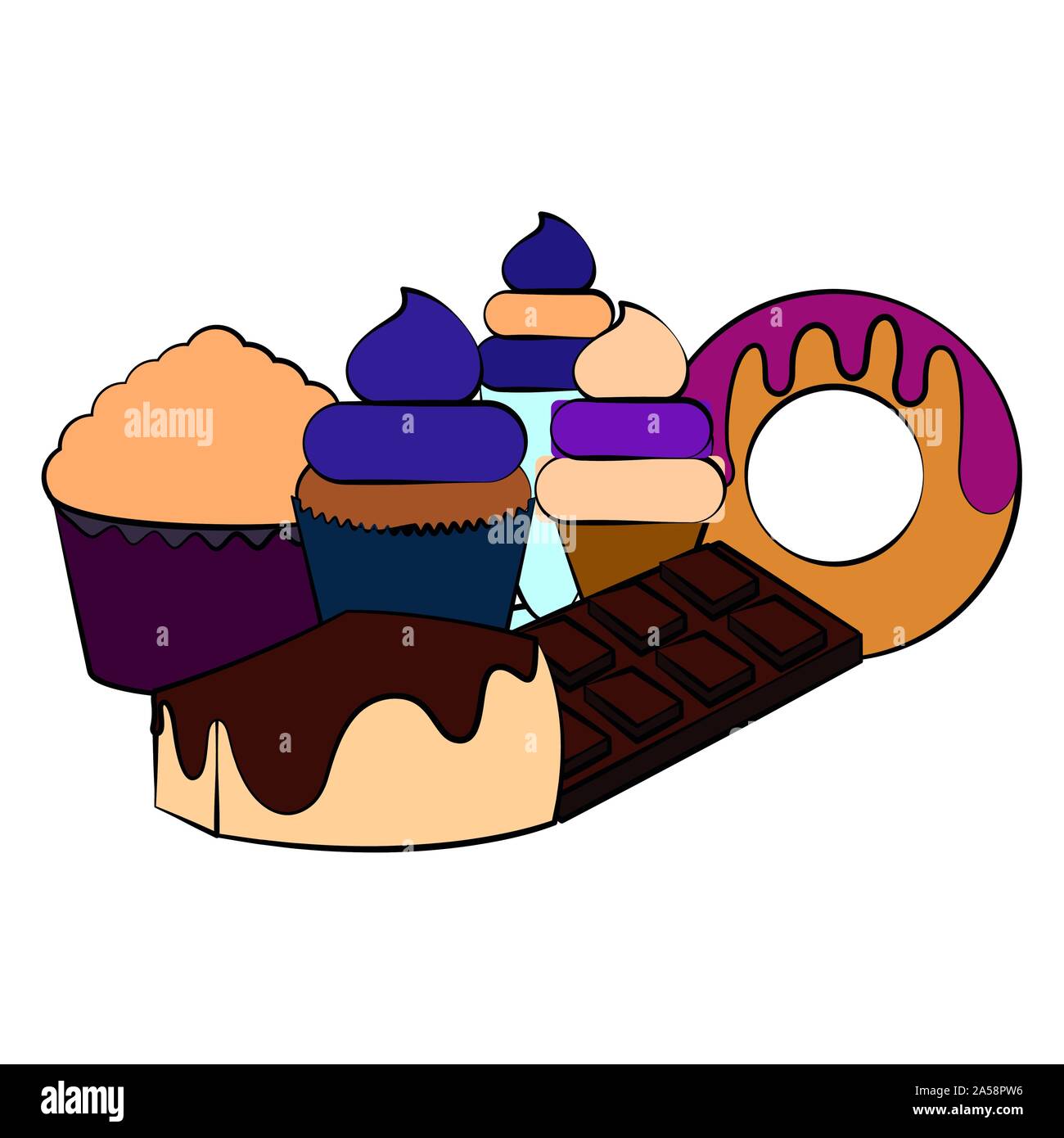 Donut bar Cut Out Stock Images & Pictures - Alamy