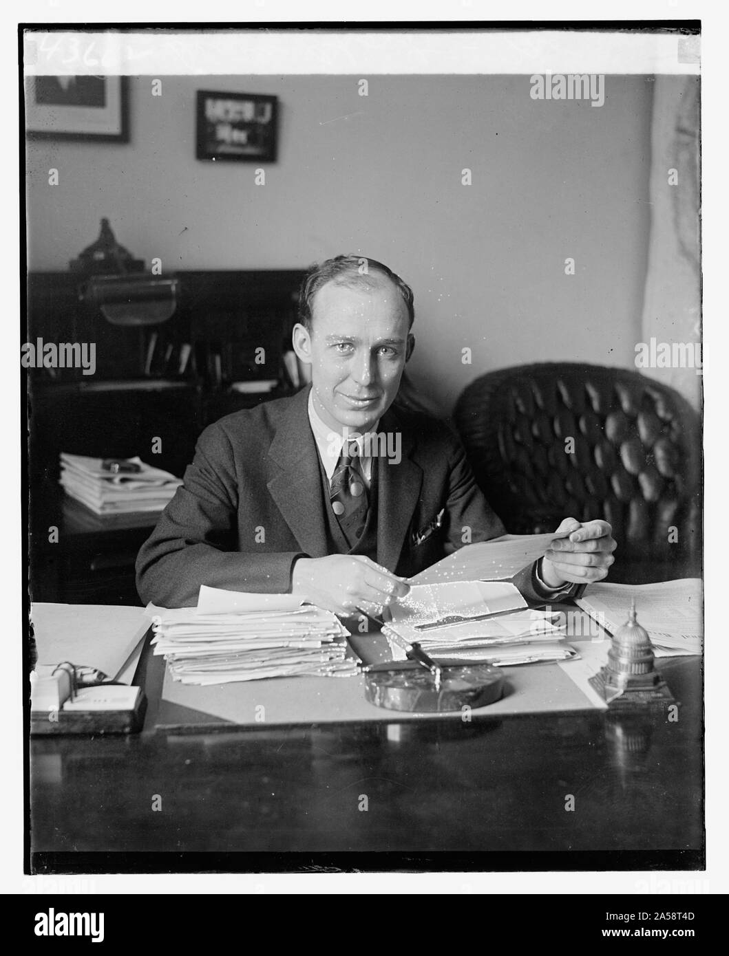 Studio portrait unidentified man Black and White Stock Photos & Images ...