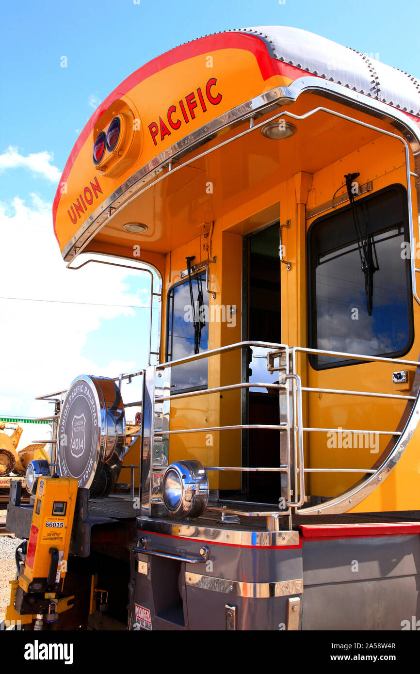 The end carriage of the Big Boy 4014 Union Pacific Railroad anniversary ...
