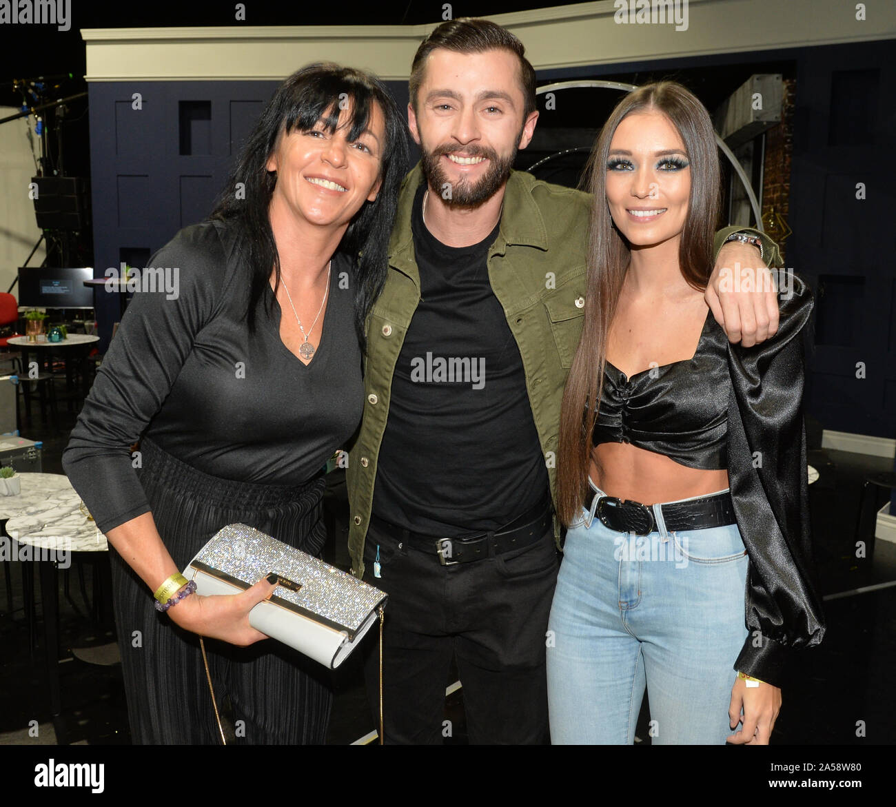 Finalist James Doran with his mother and girlfriend after the final of ...