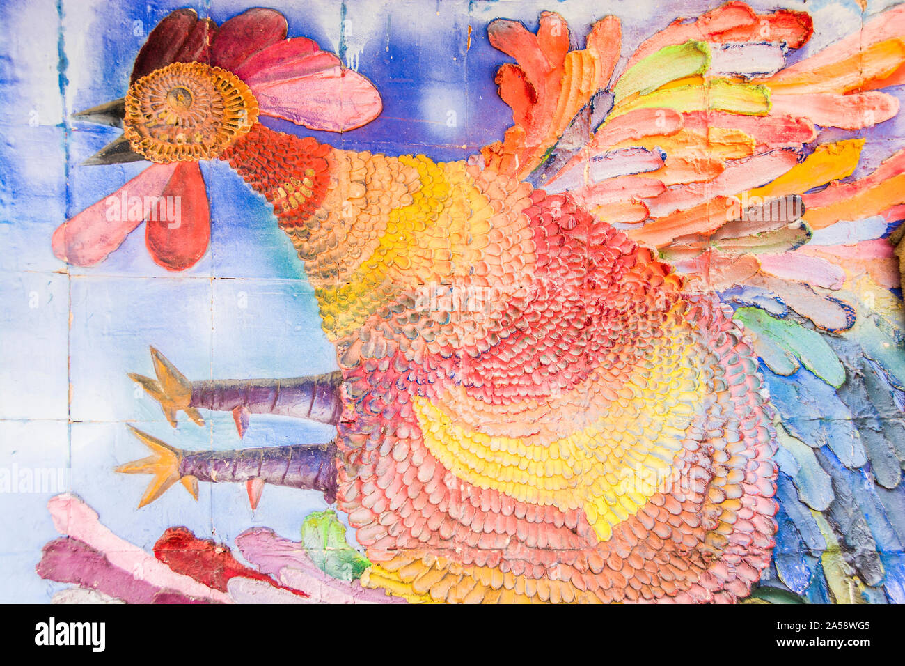 Graffiti rooster hi-res stock photography and images - Alamy