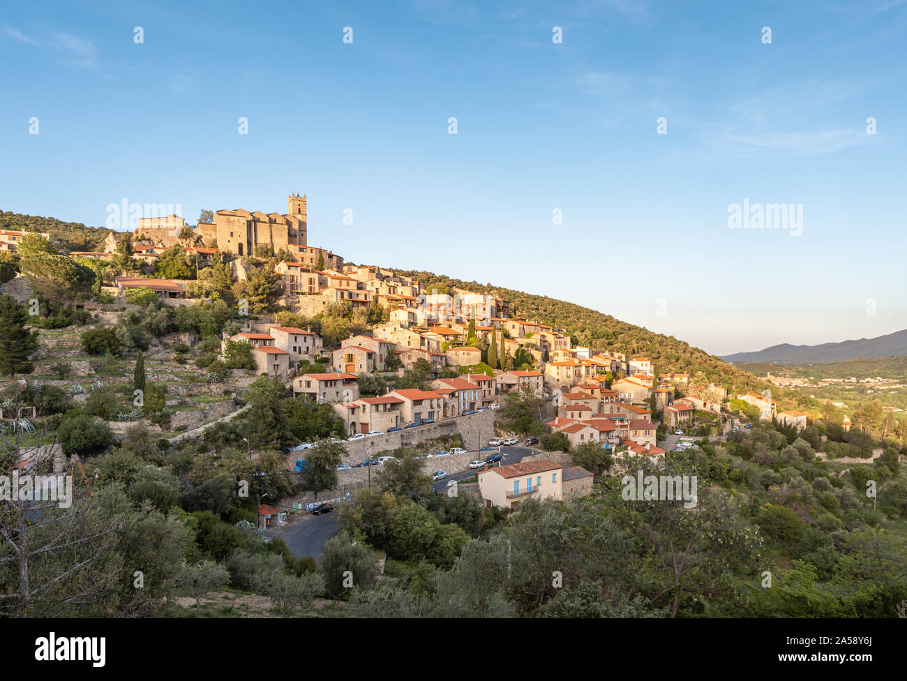 Beautiful village of Eus in the French Pyrenees Stock Photo - Alamy