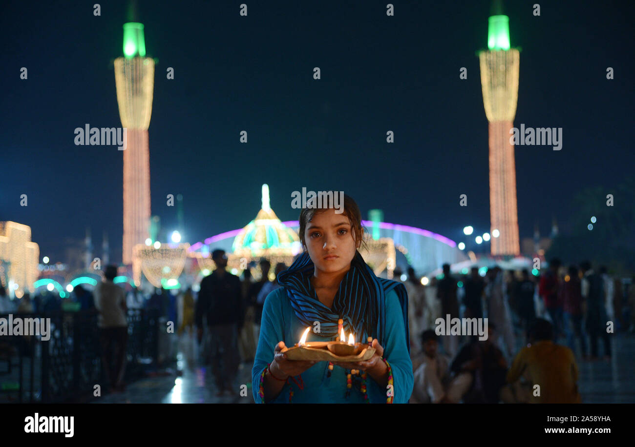 Pakistani devotee people gather at the shrine of Sufi Saint Hazrat Ali Bin Usman popularly known ...