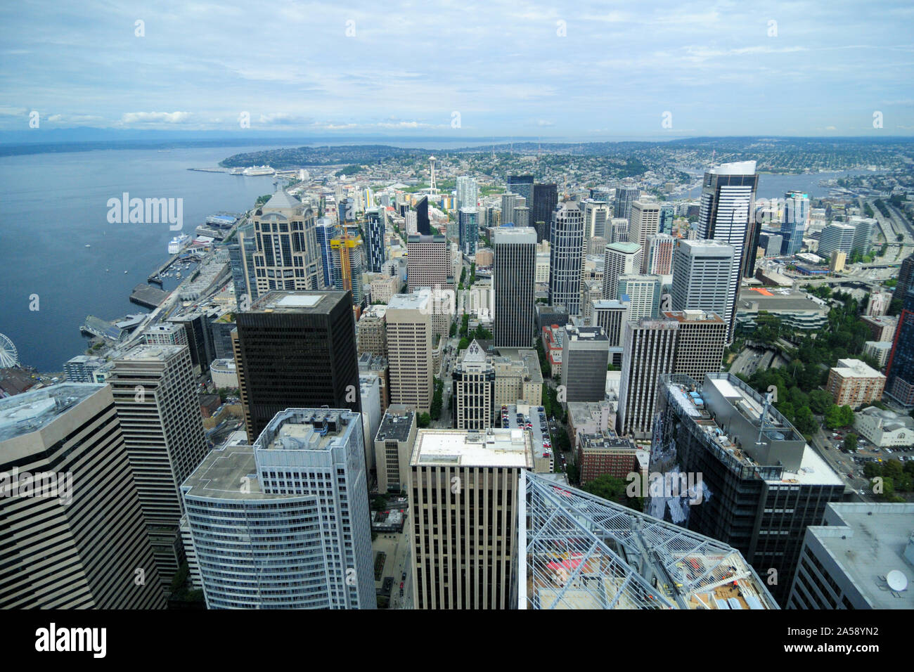 Spectacular View Of Seattle Downtown Stock Photo - Alamy