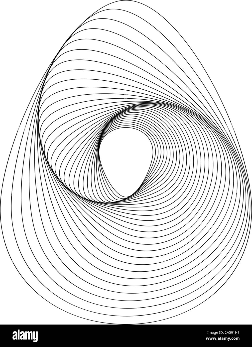 Easter Egg Geometric Gradation shape. Vector illustration Stock Vector ...