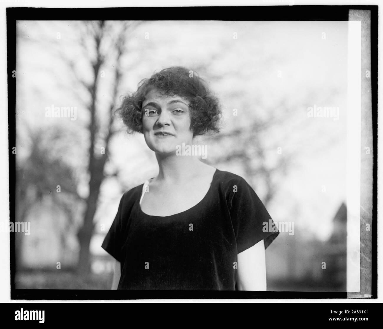 Studio portrait unidentified woman Black and White Stock Photos ...