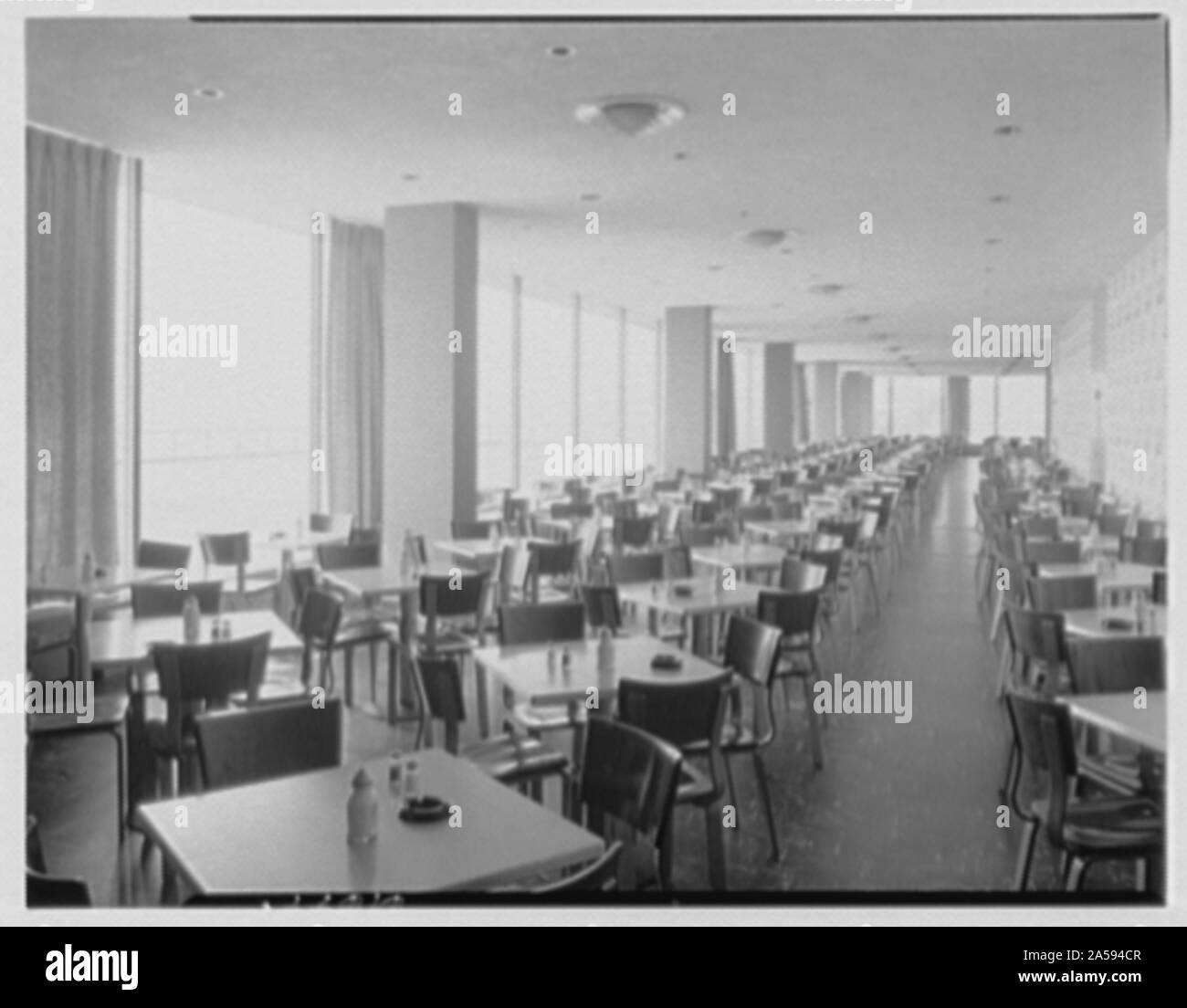 United Nations cafeteria, U.N. Building, 42nd St. and E. River Dr., New ...