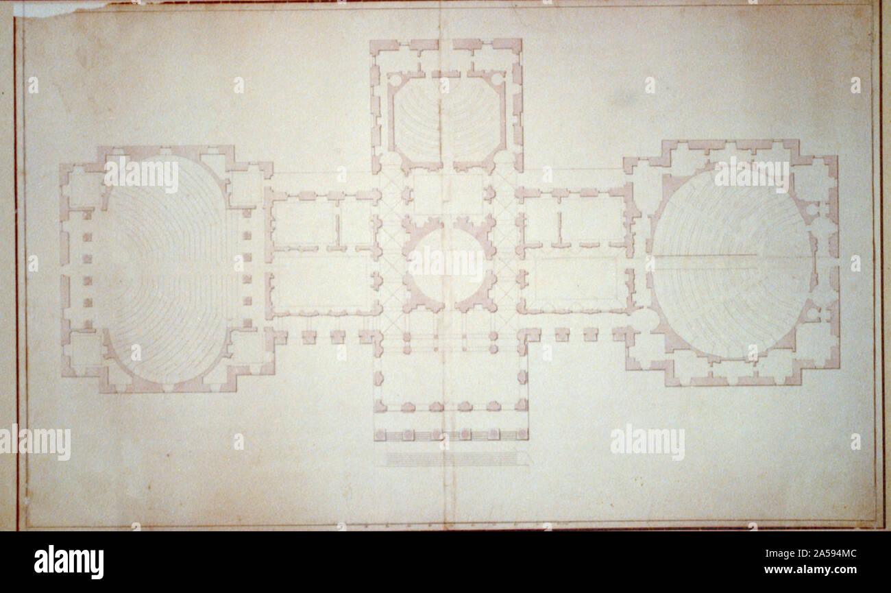 United States Capitol, Washington, D.C. First story plan Stock Photo ...
