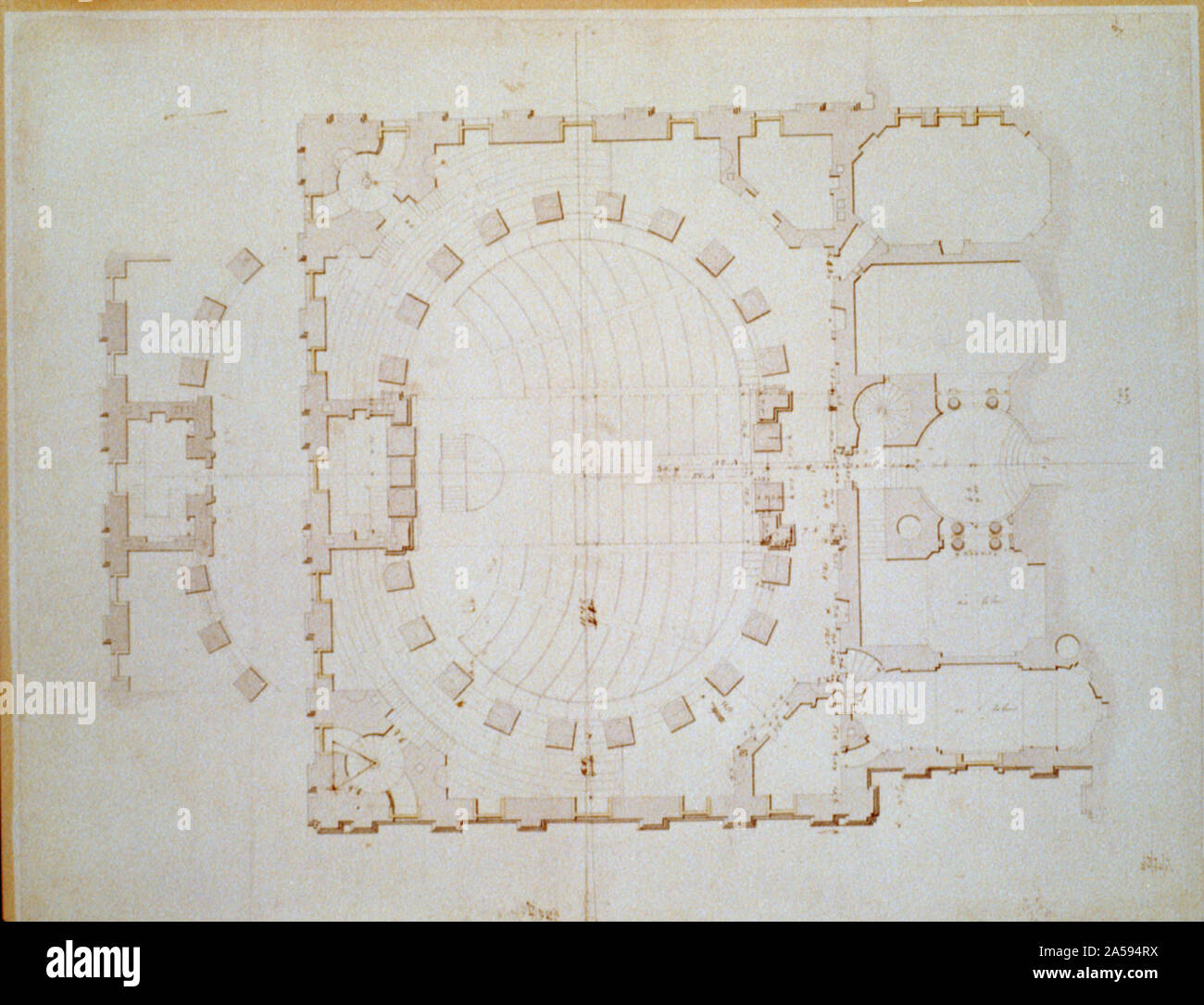 United States Capitol, Washington, D.C. Plan, principal story of south ...