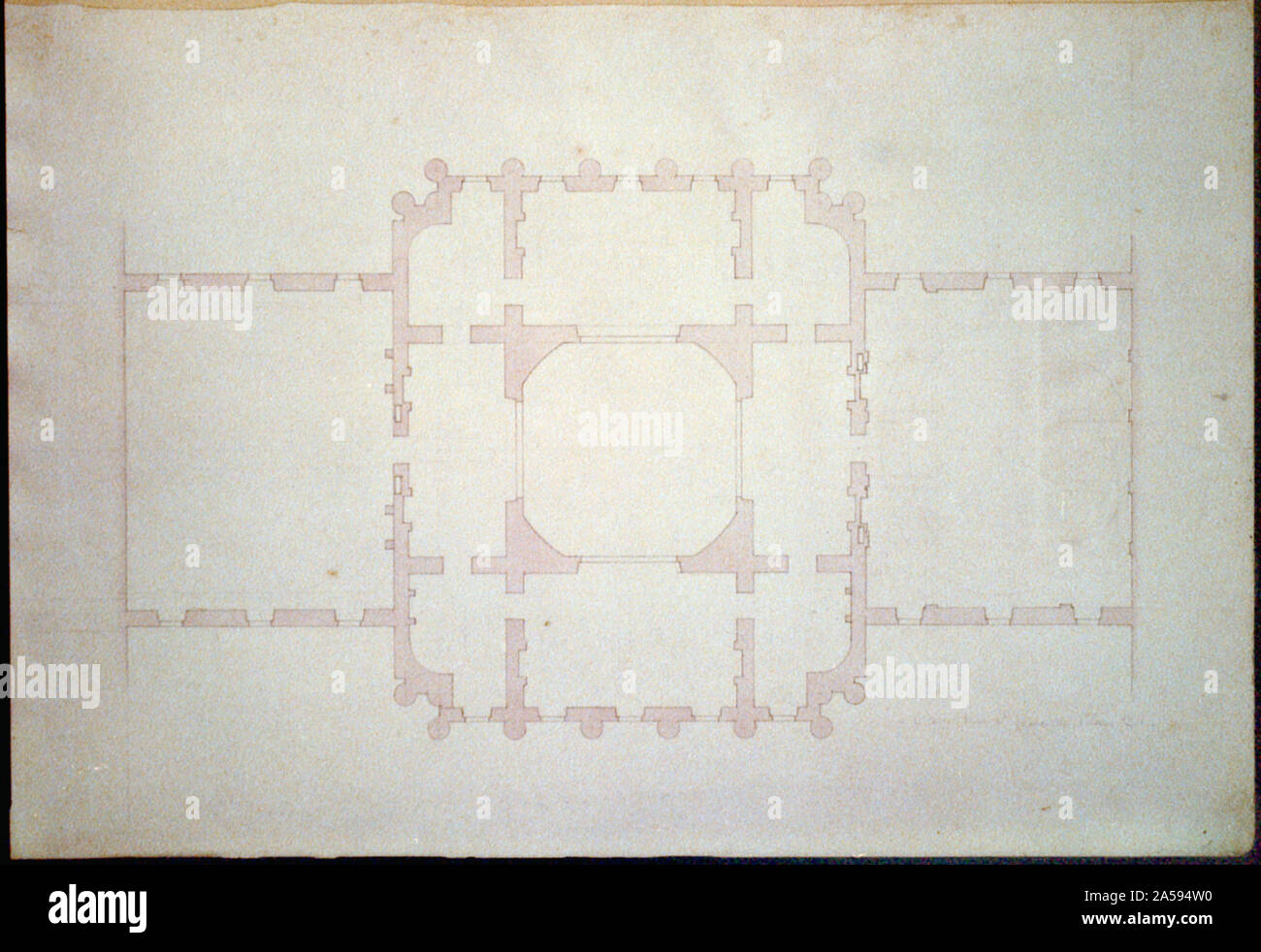 United States Capitol, Washington, D.C. Second floor plan Stock Photo ...