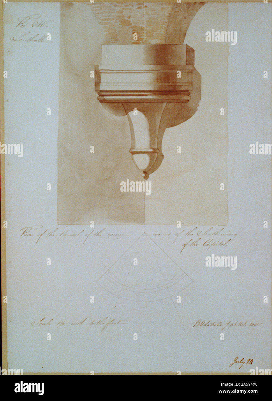 United States Capitol, Washington, D.C. South wing - console Stock ...