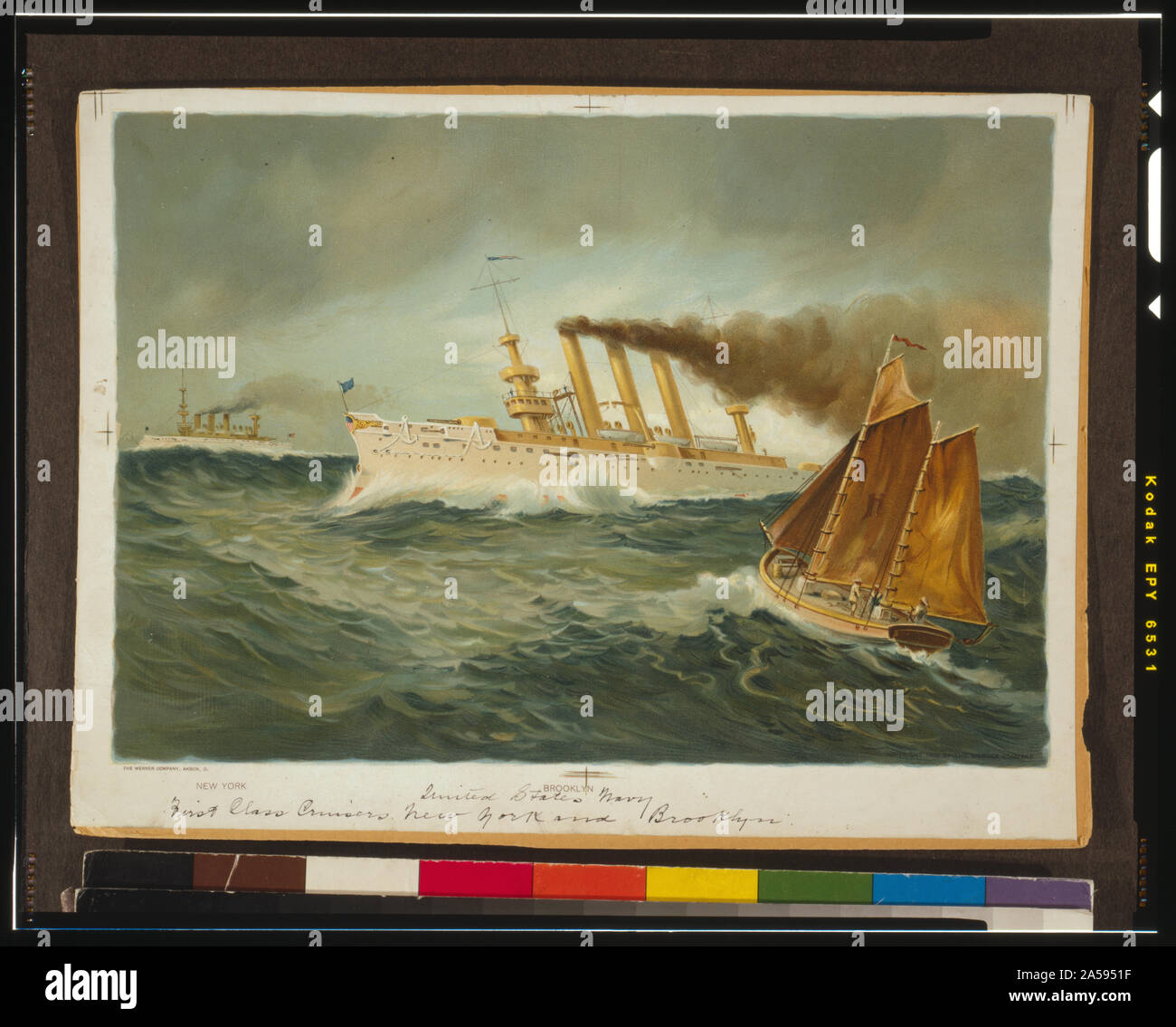 United States Navy First Class Cruisers New York and Brooklyn / The ...