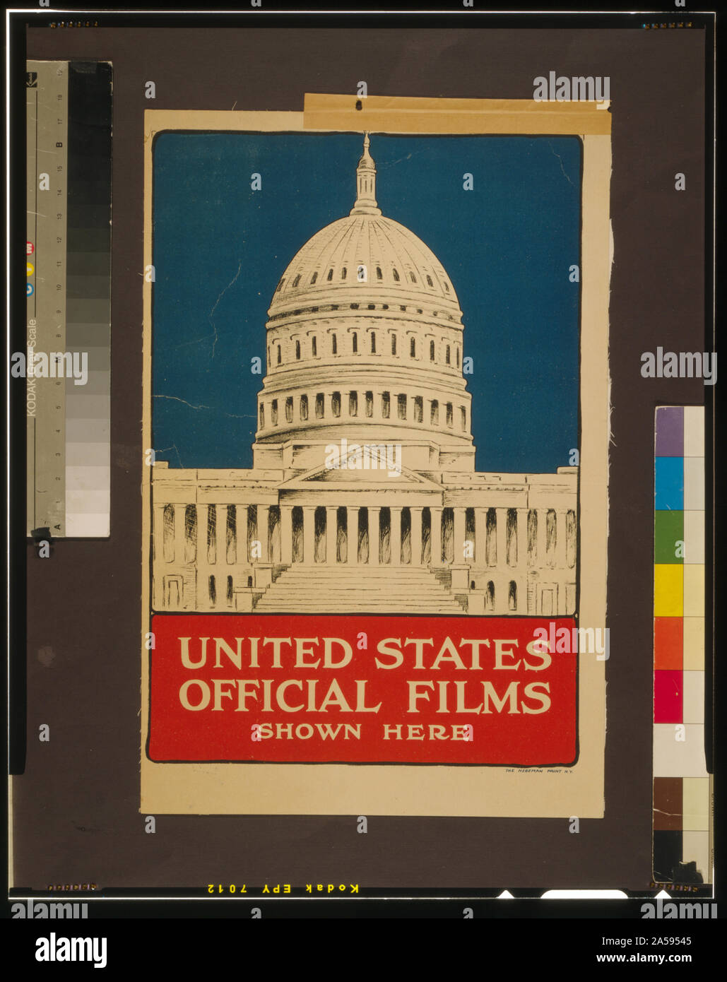 United States official films shown here Abstract: Poster showing the U ...