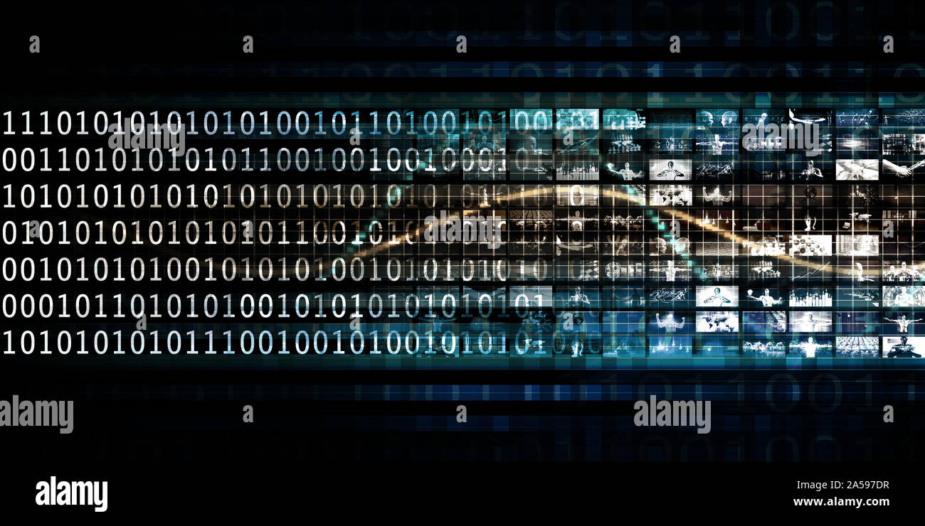 Evolving Technology Evolution As A Background Art Stock Photo - Alamy