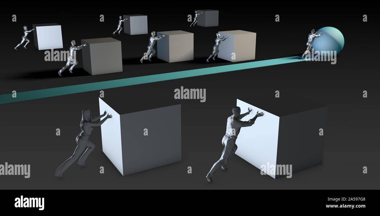 Successful Business with Businessman Working Smart Stock Photo - Alamy