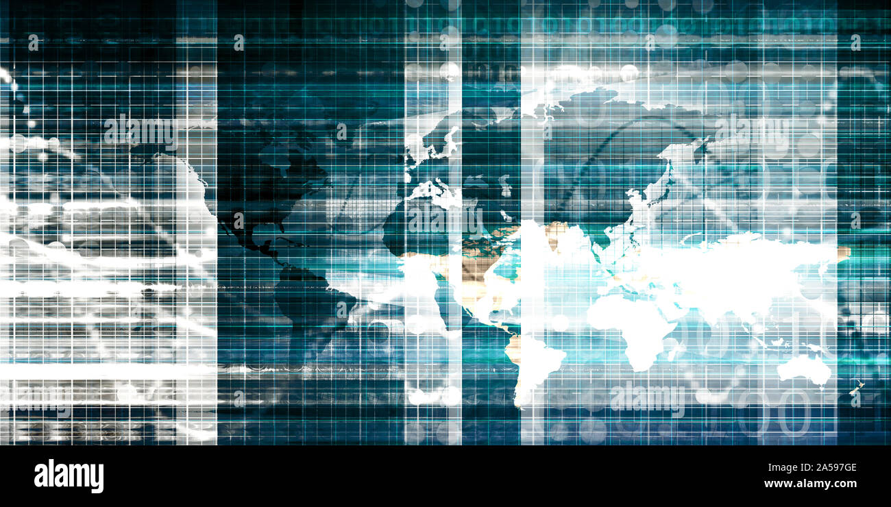 Emerging Market and International Global Businesses Art Stock Photo - Alamy