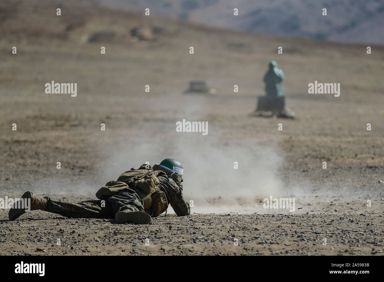 A U.S. Marine with Delta Company, Infantry Training Battalion, School ...