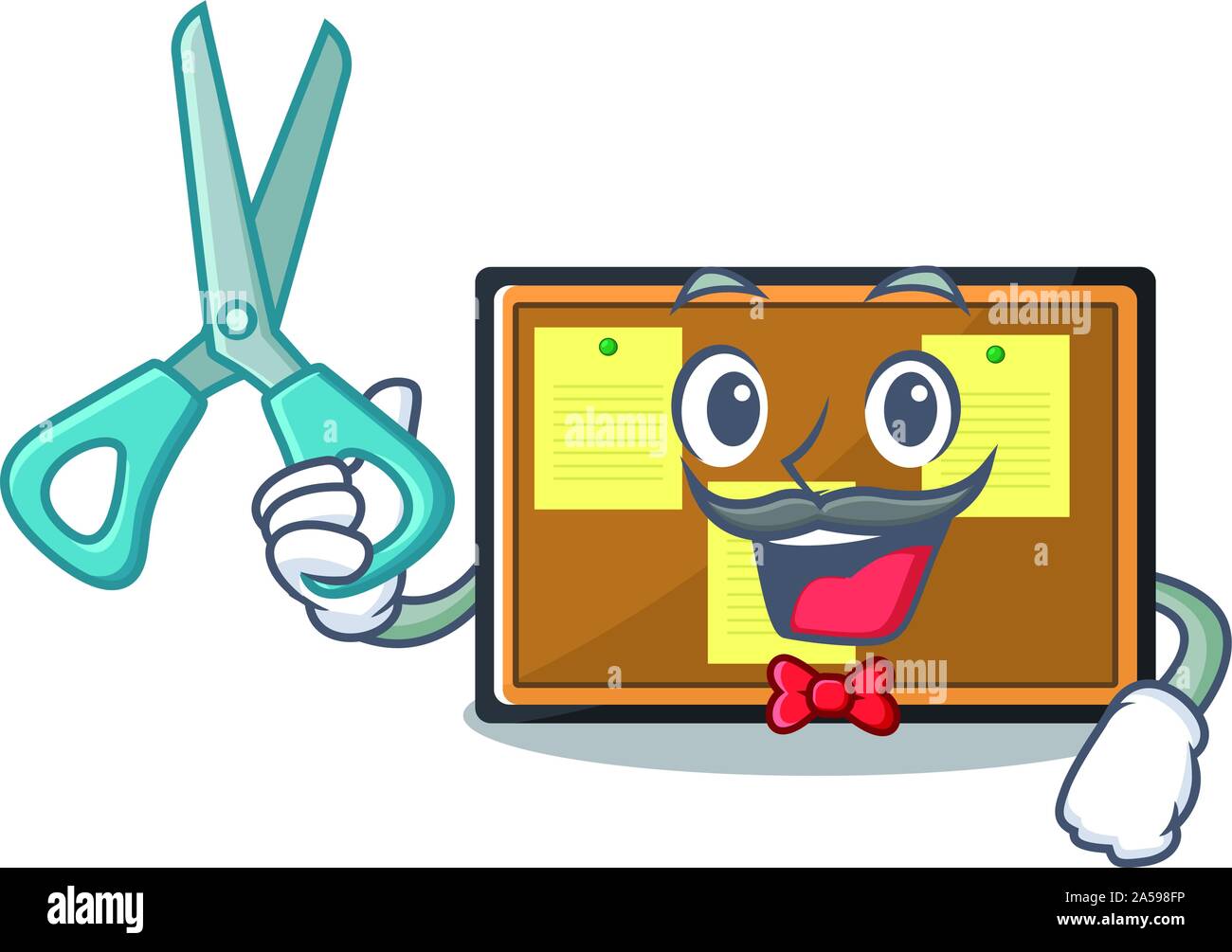 Barber bulletin board with the cartoon shape Stock Vector Image & Art ...