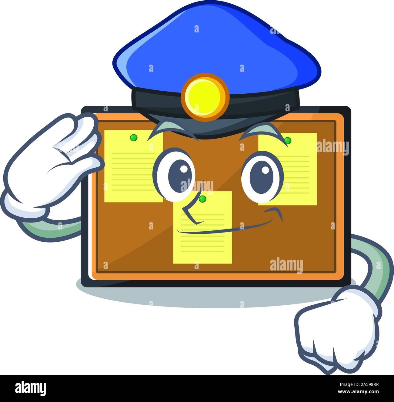 Police bulletin board with the cartoon shape Stock Vector Image & Art ...