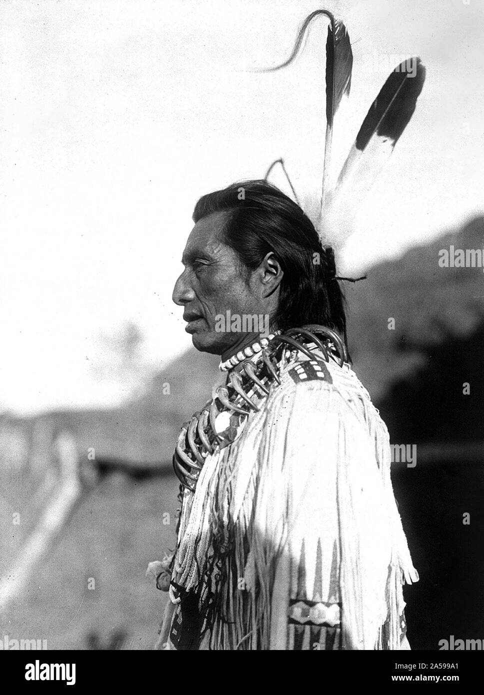 Edward S. Curtis Native American Indians - Crow's Heart (Mandan ...