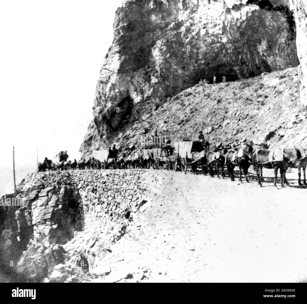 Nevada History - Cave Rock, Lake Tahoe, Nevada (view from the road) ca ...
