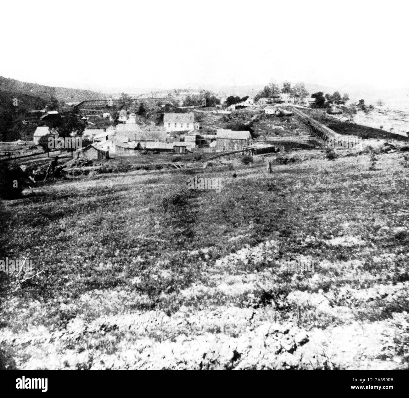 California History - Smartsville, Yuba County--Temperance Hill ca. 1866 ...