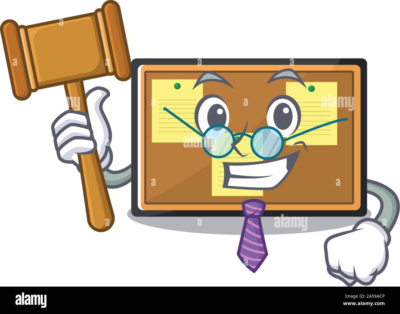 Judge toy bulletin board on the cartoon Stock Vector Image & Art - Alamy