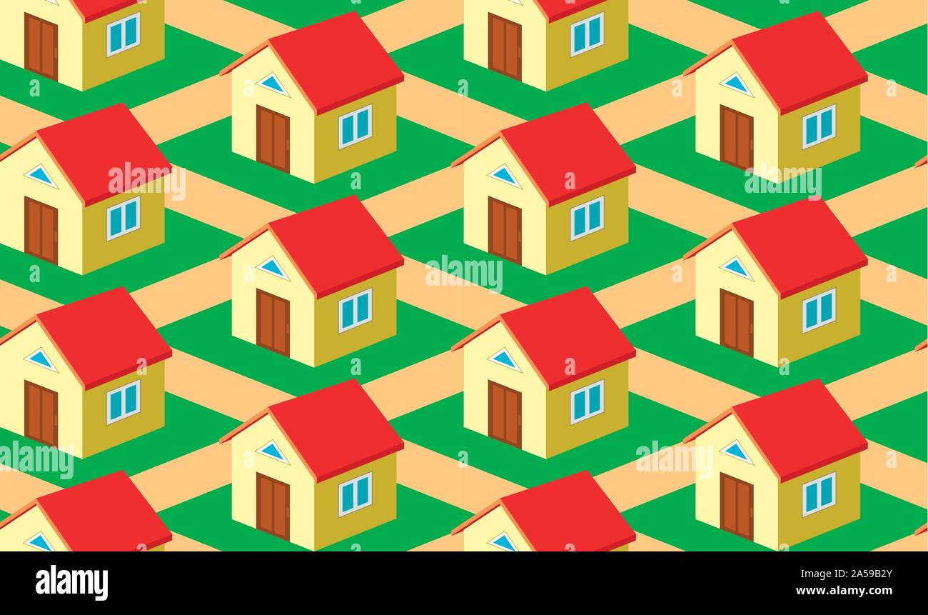 Real estate seamless pattern hi-res stock photography and images - Alamy