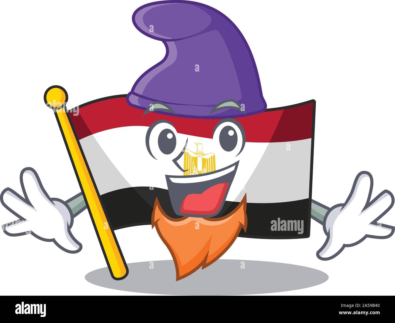 Elf flag egypt mascot the character shape Stock Vector Image & Art - Alamy