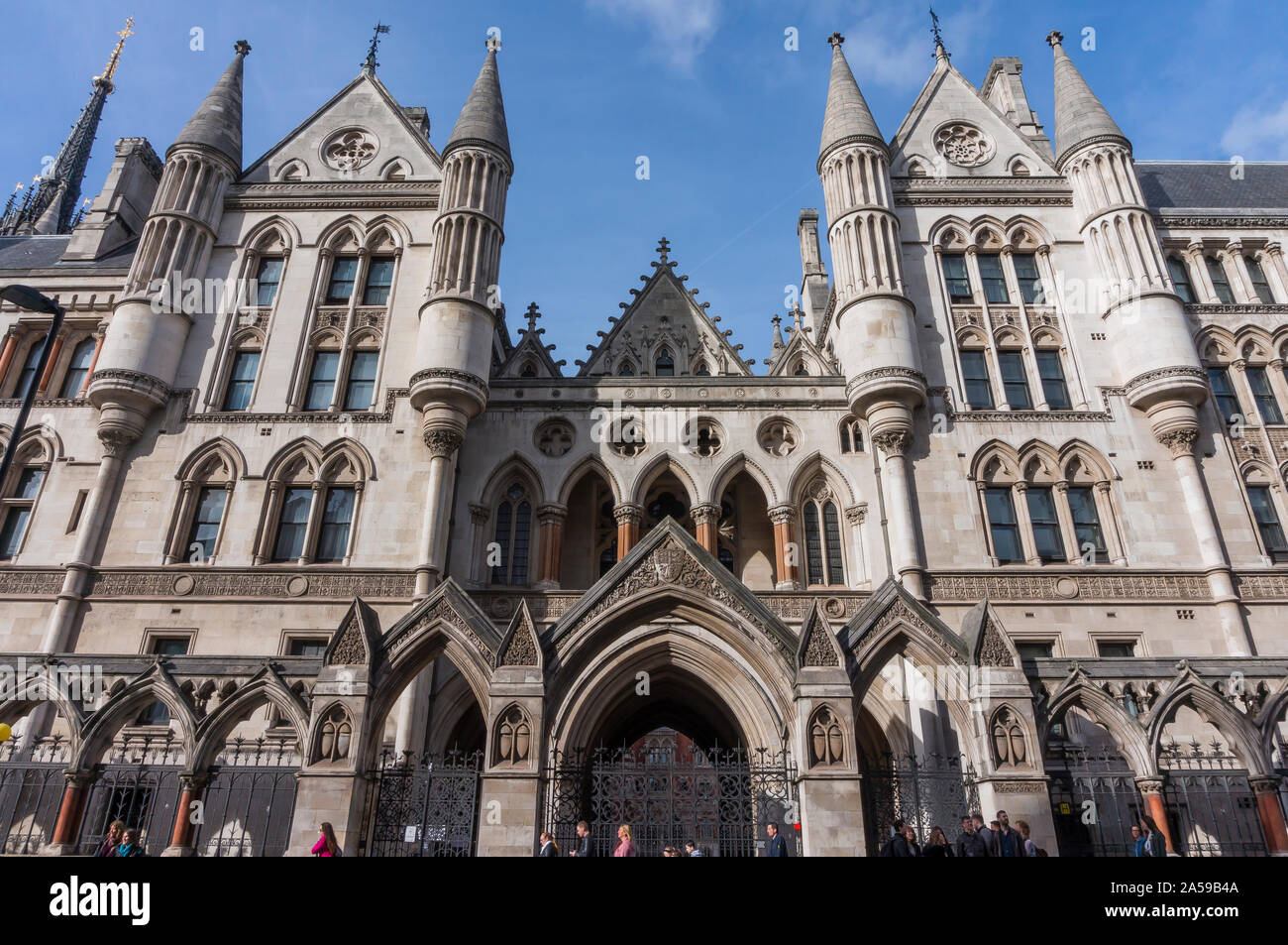 The Royal Courts of Justice, London City Stock Photo - Alamy