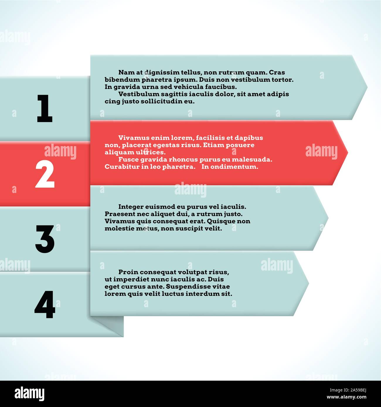 Infographics with light ribbon pointers Stock Vector Image & Art - Alamy