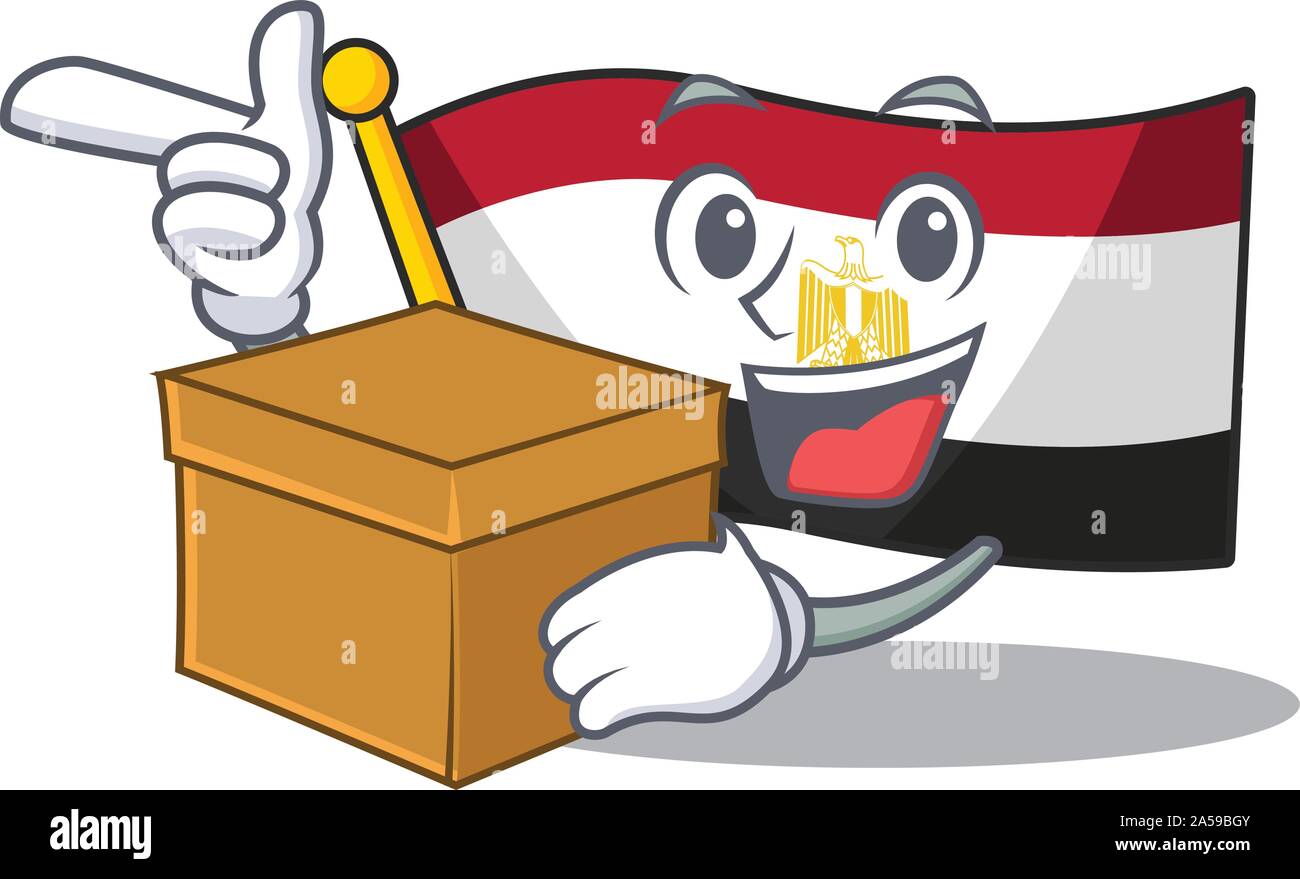 Flying egyptian flag Stock Vector Images - Alamy