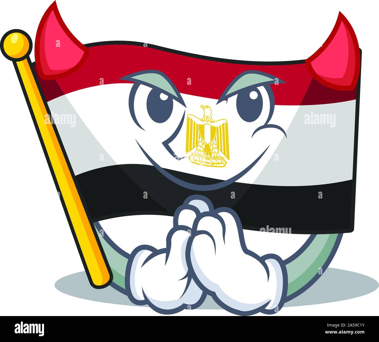 Painted egypt flag Stock Vector Images - Alamy