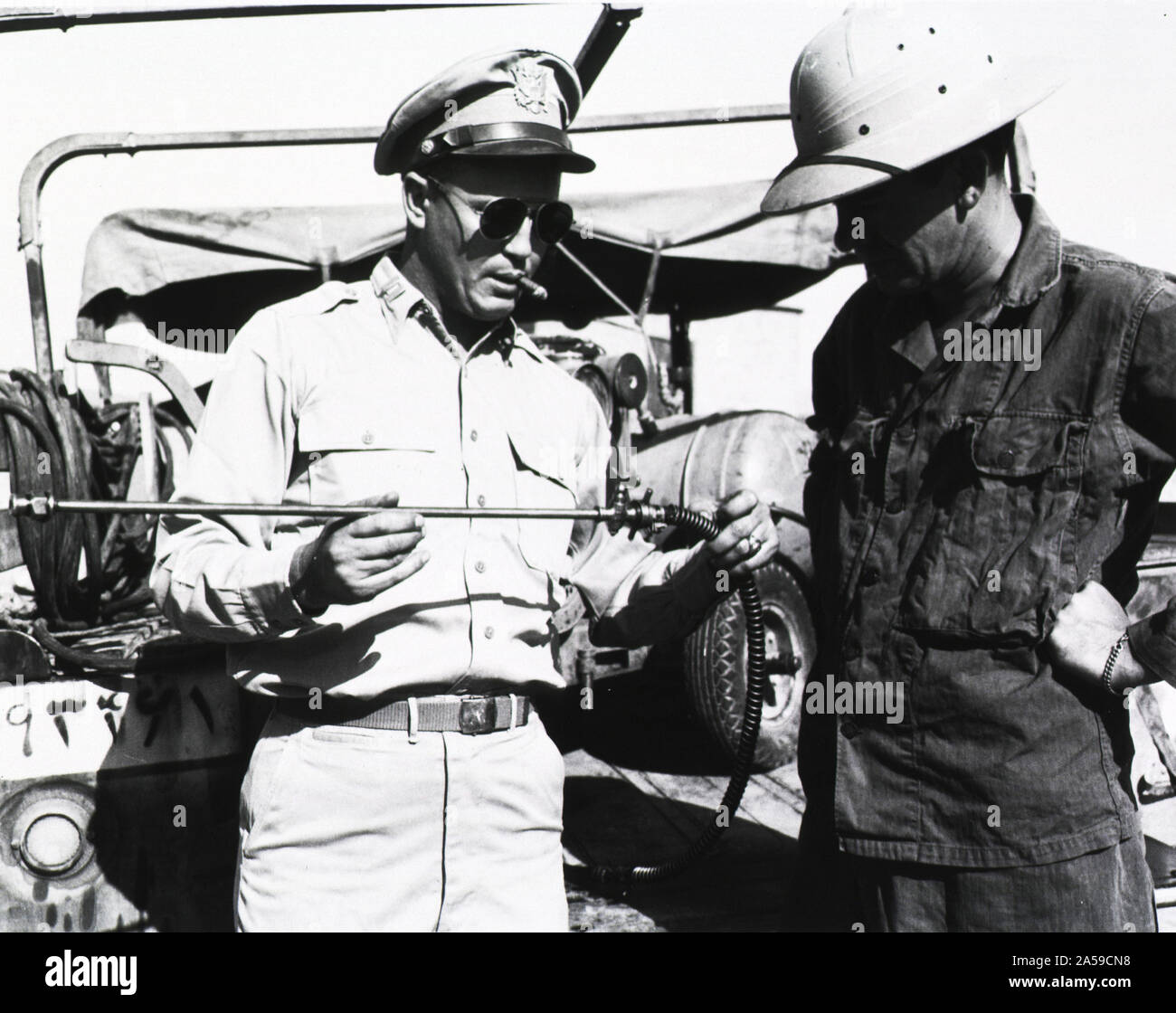 Equipment used to spray DDT kerosene insecticide, Tehran, Iran ca ...