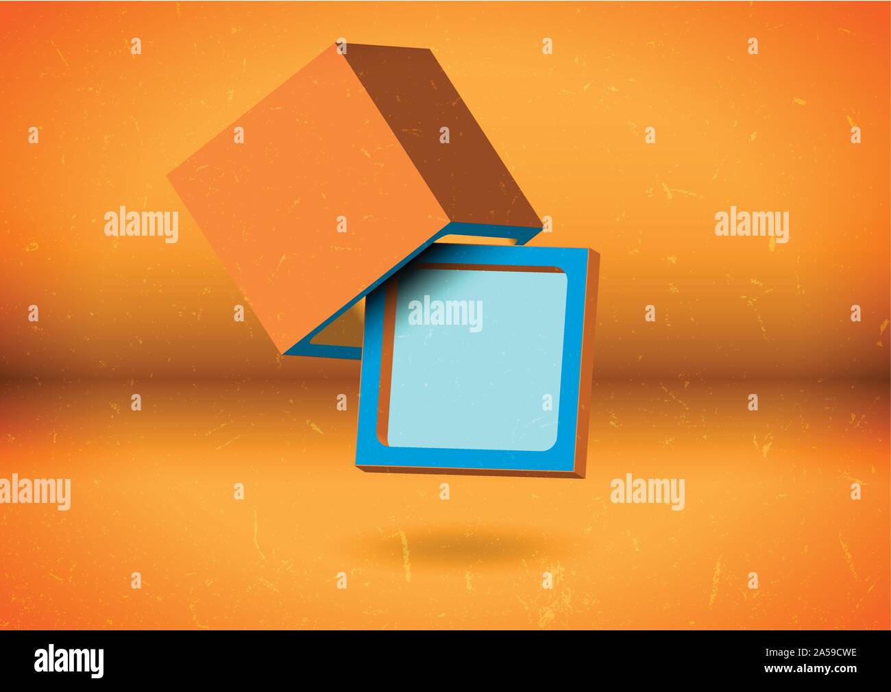 Abstract cube screen Stock Vector Image & Art - Alamy