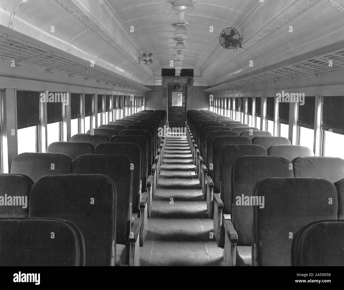 Photograph of Original Train Car Interior of Freedom Train Stock Photo ...