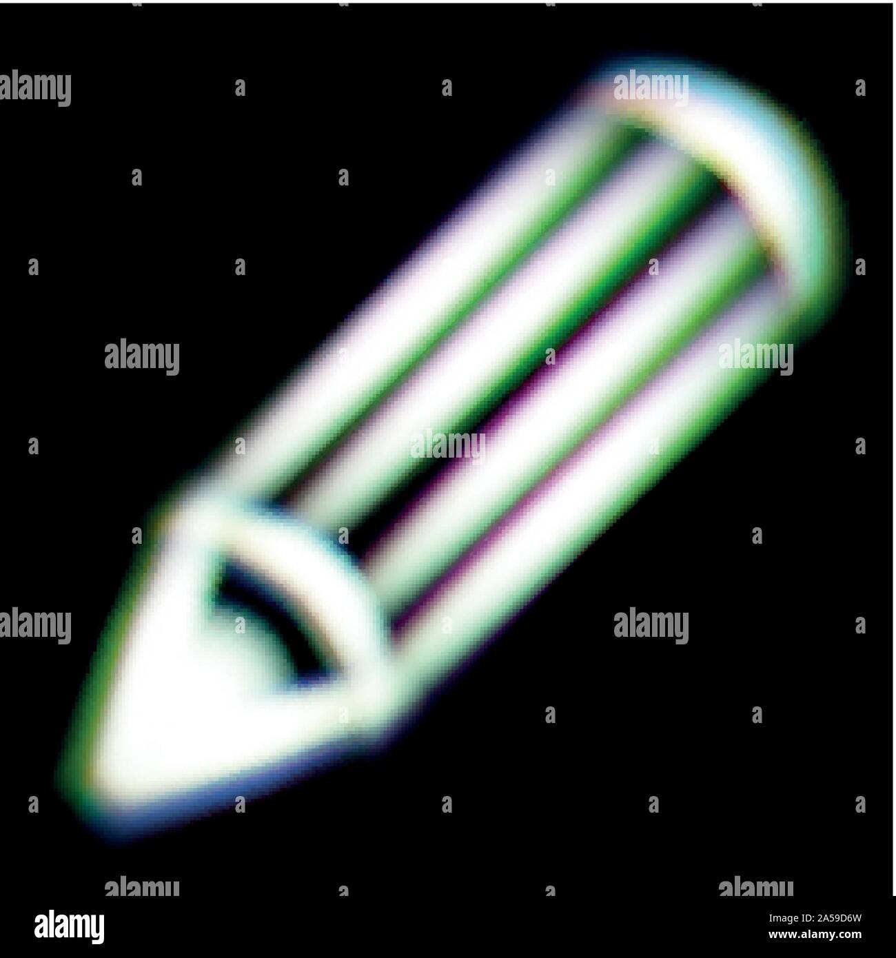 Shiny pencil sign with chroma aberrations Stock Vector Image & Art - Alamy