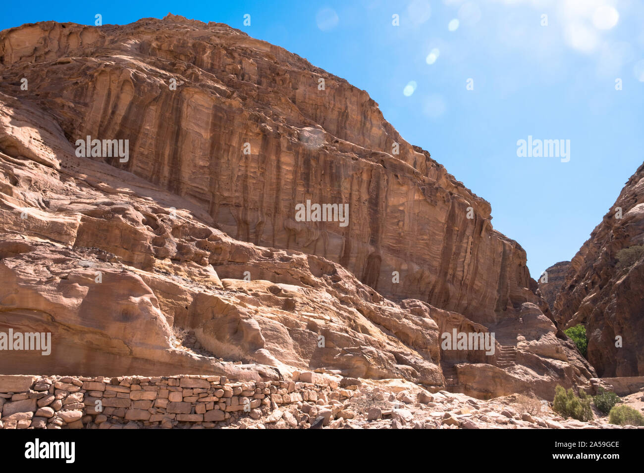 Ruins of Petra, World's UNESCO Heritage, Jordan Stock Photo - Alamy