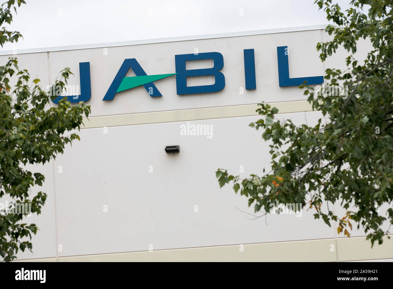 A logo sign outside of a facility occupied by Jabil, Inc., in Mebane ...