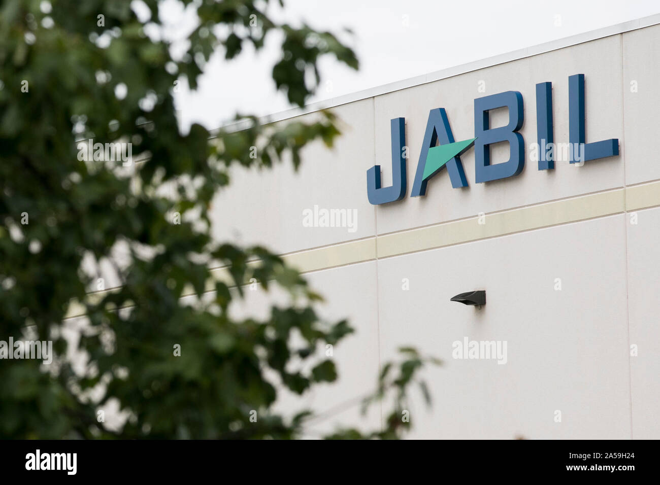 A logo sign outside of a facility occupied by Jabil, Inc., in Mebane, North Carolina on ...