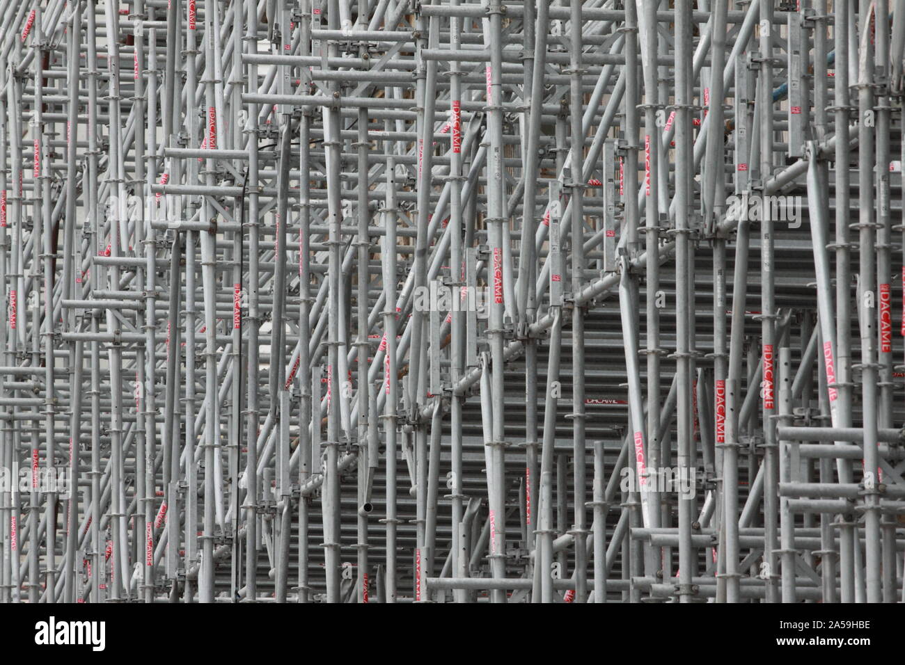 Metal scaffold in Cuba Stock Photo - Alamy