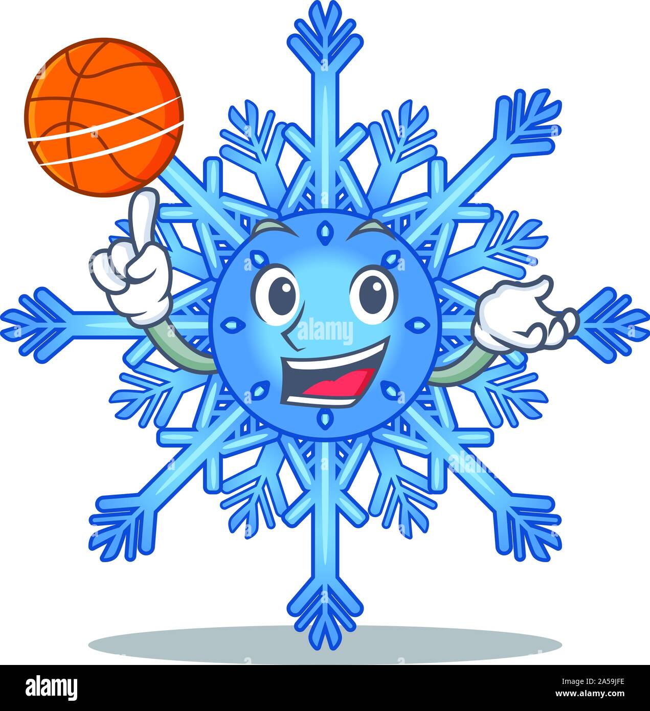 Emoticon snowflake Stock Vector Images - Alamy