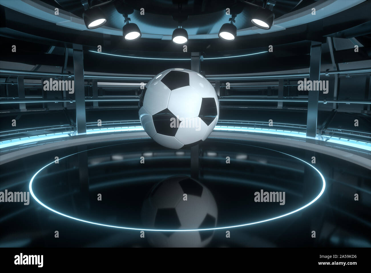 Inside football stadium 3d rendering hi-res stock photography and ...