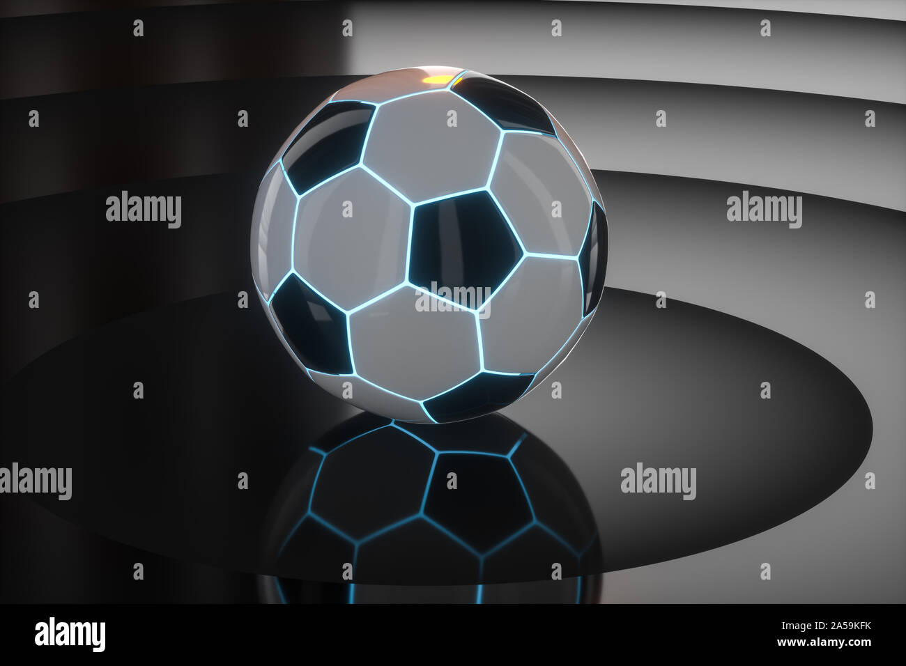 Football and indoor arena scenes, 3d rendering. Computer digital ...