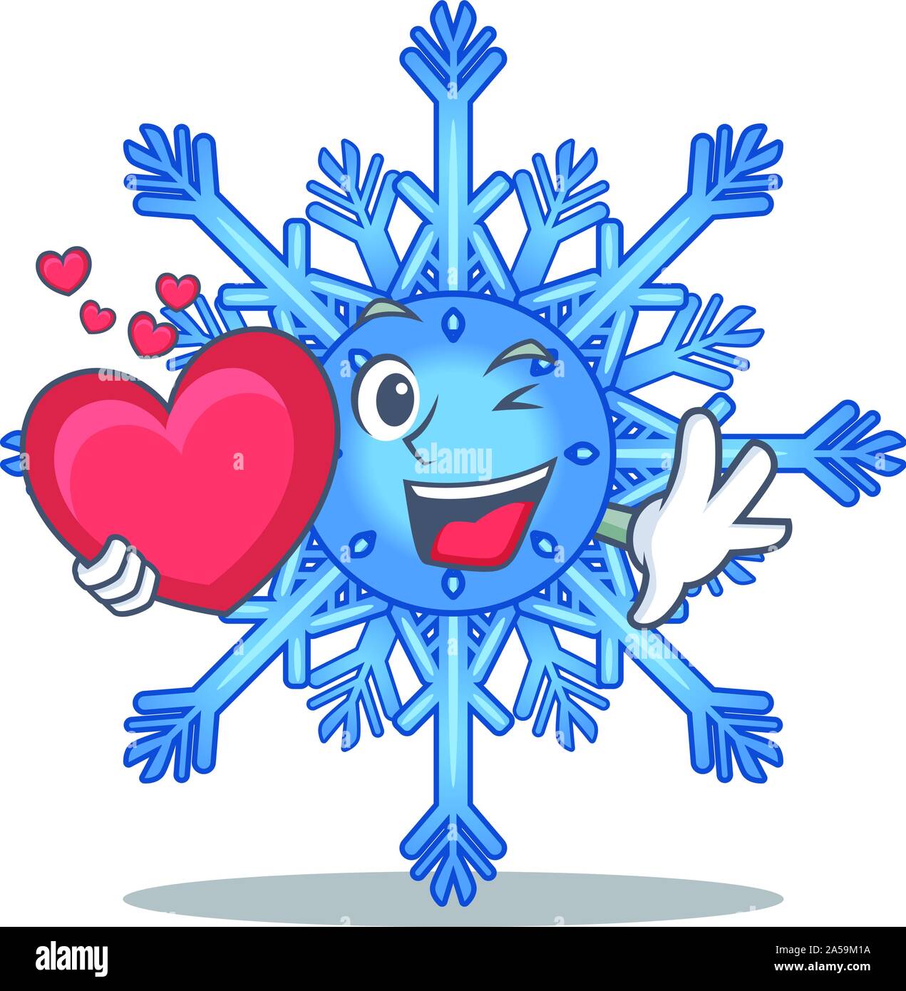 Emoticon snowflake Cut Out Stock Images & Pictures - Alamy