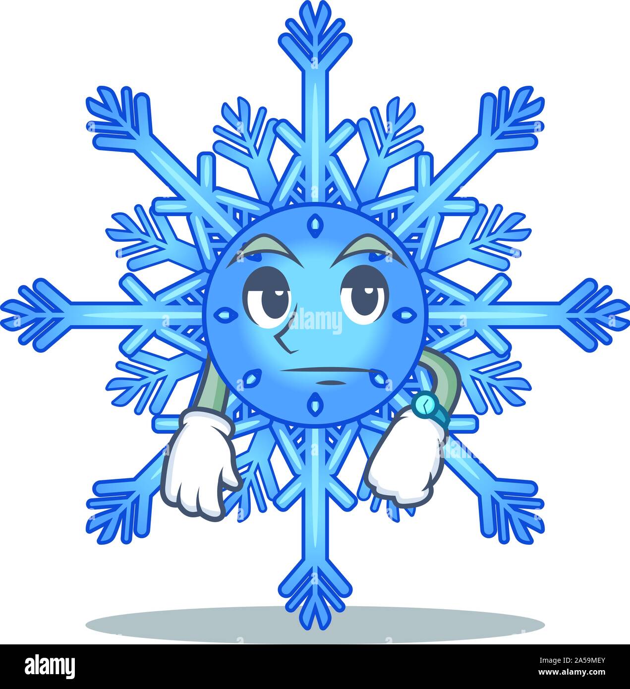 Waiting cute cartoon shape from snowflake toy Stock Vector Image & Art ...