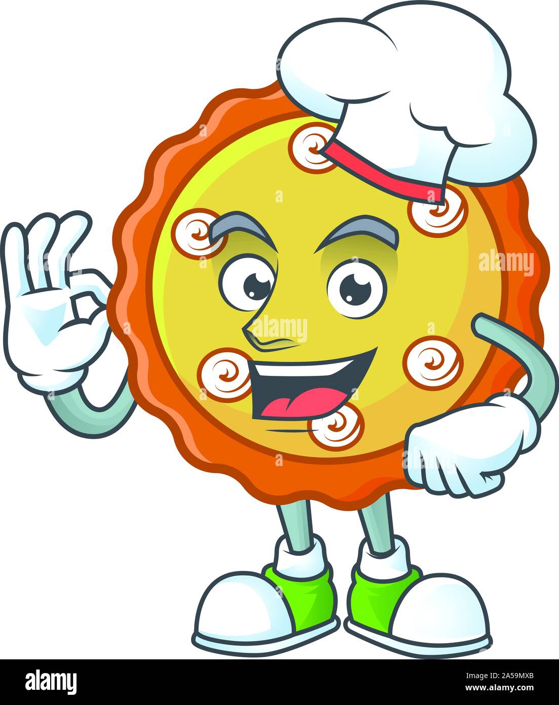Chef with appetizers Stock Vector Images - Alamy